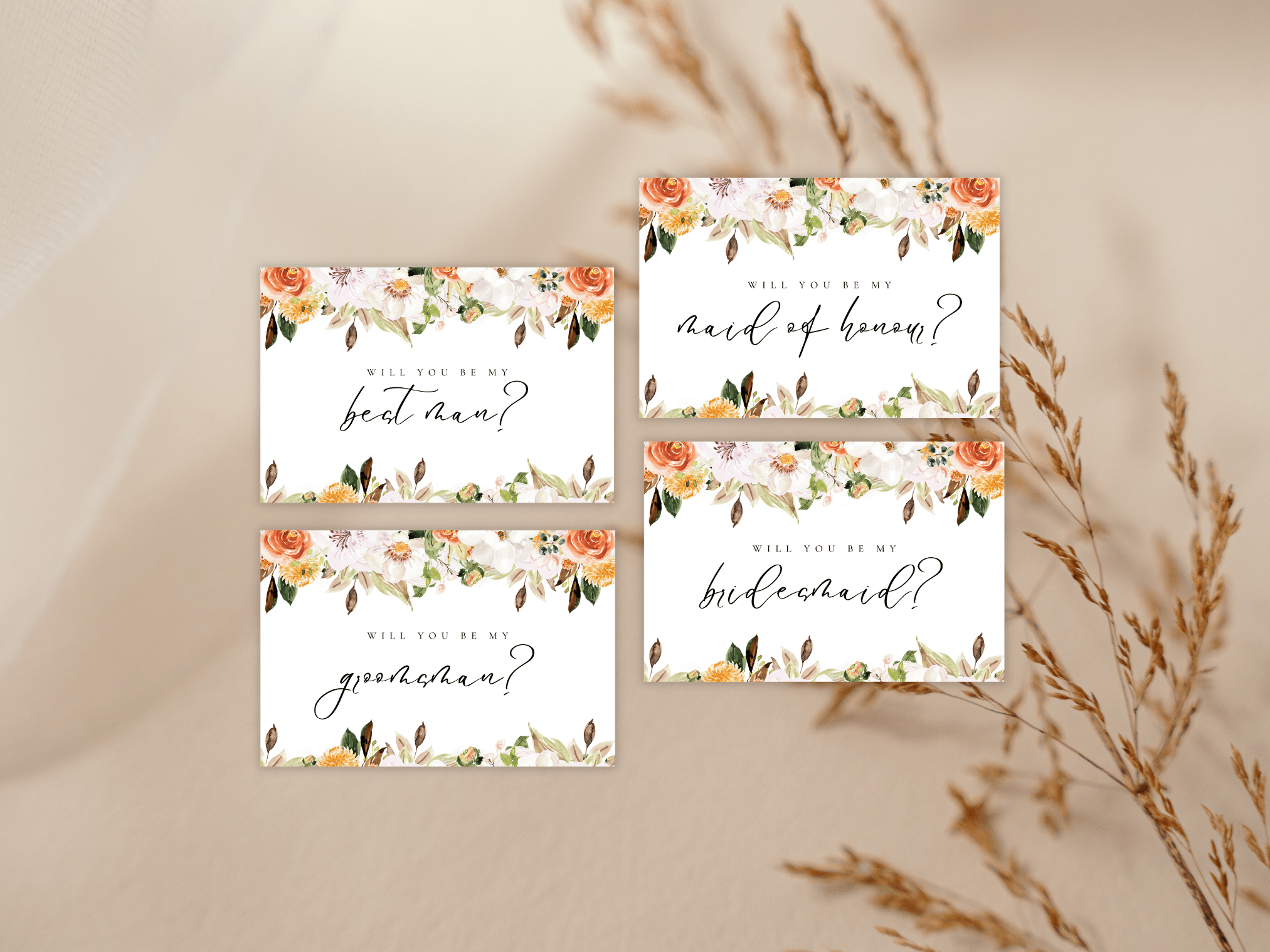 Terracotta Boho Autumn Wedding Proposal - Plan In Love